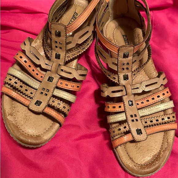 Earth | Shoes | Earth Leather Sandals Tan Orange | Poshmark